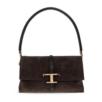 Tod's Wildleder-Umh&auml;ngetasche - - Bags - Damen - Braun - ONE SIZE