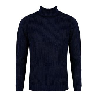 Xagon Man Homme, Pulls, Bleu, Taille: XL Pull côtelé avec col golf