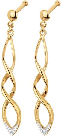 Edenly Diamantohrringe Karneval in Gelbgold