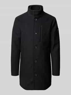 Tom Tailor Regular Fit Wollmantel mit Stehkragen