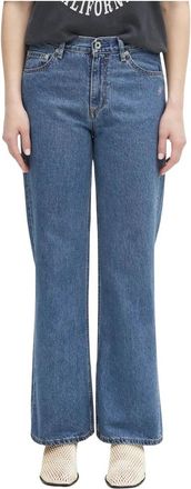 A Bathing Ape Crystal Ape Head Flare Denim Pants - - Jeans - Damen - Blau - M