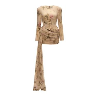 Magda Butrym Drapierte Mini-Kleid mit Raffungen - - Dresses - Damen - Beige - M