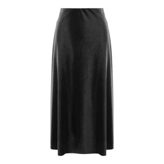 F.it Femme, Jupes, Noir, Taille: 38 FR Jupe en velours stretch