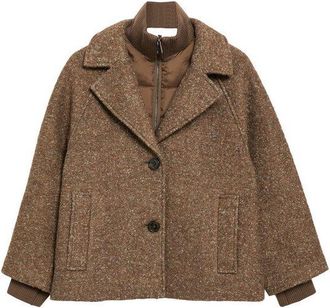 s.Oliver Winterjacke Outdoor-Jacke s.Oliver x Heidi Klum: Cabanjacke aus Boucl&eacute;