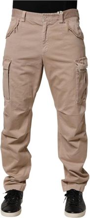 Dolce & Gabbana Homme, Pantalons, Beige, Taille: M Pantalon Chino Cargo Coupe Droite