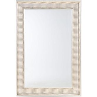 Beliani Beliani - Miroir Mural Rectangulaire au Style Moderne en Plastique Doré et Argenté 90 x 60 cm pour Salon ou Chambre