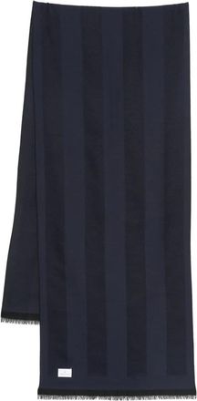 Manuel Ritz écharpe à rayures - Bleu