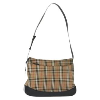 Burberry Pre-owned Canvas Schultertasche - - Pre-owned - Damen - Beige - ONE SIZE