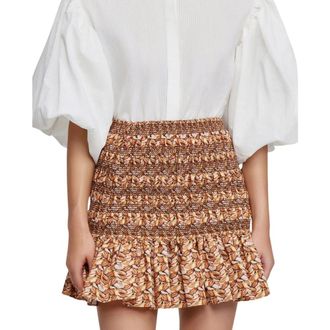 Acler Gemusterten Minirock Kyle - - Skirts - Damen - Braun - S