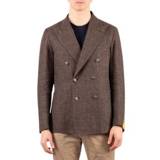 Tagliatore Zweireihiger Blazer - - Jackets - Herren - Braun - XL