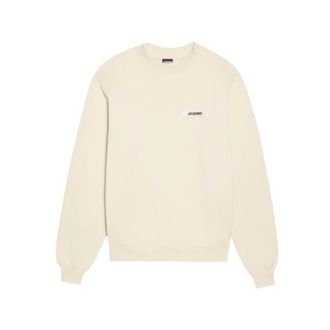 Jacquemus Homme, Sweatshirts et sweats à capuche, Beige, Taille: M SweaT-shirt Décontracté pour un Confort Quotidien