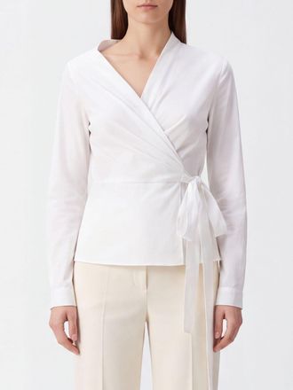 ARMARIUM Wickelbluse aus Baumwolle von mit V-Ausschnitt und Bindeband