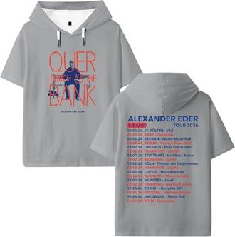 Generic Alexander Eder Quer durch die Bank Tour 2026 Merch T-shirt &agrave; capuche Streetwear &agrave; manches courtes, 03, 4XL