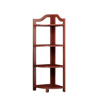 Generic Eck-B&uuml;cherregal mit 3-6 Ebenen, B&uuml;cherregal aus Holz, kleines und schmales B&uuml;cherregal, geeignet for die Aufbewahrung von B&uuml;chern, Fotoalben und Dekor