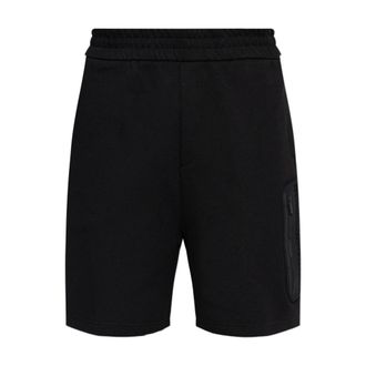 Moncler Homme, Shorts, Noir, Taille: XL Shorts avec &Eacute;cusson Logo