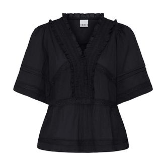 Ichi Ichi, Femme, Blouses et Chemises, Noir, Taille: 40 FR Blouses