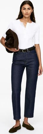 Arket JADE Cropped Slim Jeans -Blau