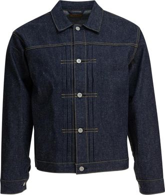 Human Made Homme, Vestes, Bleu, Taille: 2XL Veste de travail en denim Past
