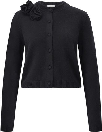 Allude Strickjacke mit Blumendetail