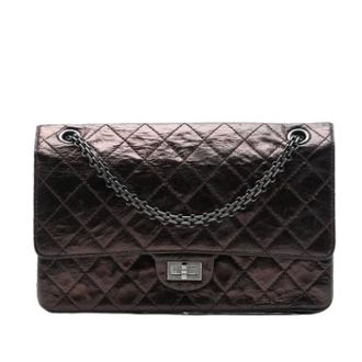 Chanel Sac bandouli&egrave;re vintage Chanel Pre-owned Double Flap - Femme - Pre-owned - Brun - Taille: ONE Size
