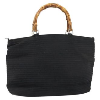 Gucci Sac &agrave; main en nylon Pre-owned - Femme - Pre-owned - Noir - Taille: ONE Size