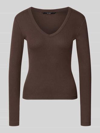 Vero Moda Slim Fit Langarmshirt aus Baumwoll-Mix Modell CHLOE