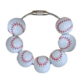 Generic Chaîne de décoration pour sac de plage, chaîne de décoration portable en forme de boule, sac de plage, esthétique, sûr et amovible pour porte-clés et 