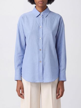 Max Mara S Max Mara Chemise slim fit en coton &agrave; manches longues