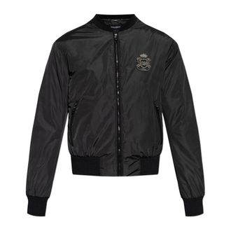 Dolce & Gabbana Jacke mit Patch - - Jackets - Herren - Schwarzk - M