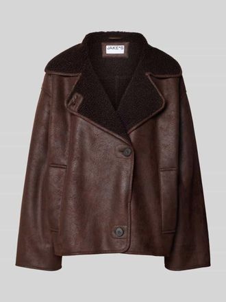 Jake*s Casual Relaxed Fit Jacke mit Teddyfell