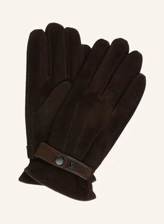 Strokesman's Strokesmans Lederhandschuhe braun