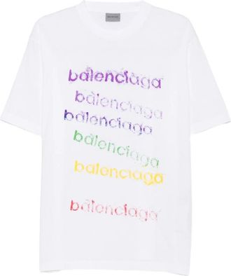 Balenciaga Logo-print Cotton T-shirt