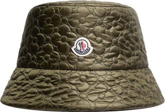 Moncler Moncler Reversible Padded Bucket Hat, Women, Green, Size: L