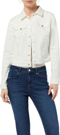 Comma Verkürzte Jeansjacke aus Baumwollmix