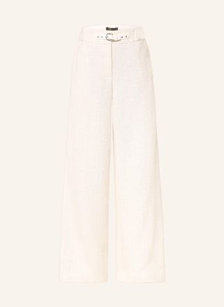Maje Marlenehose Aus Tweed weiss