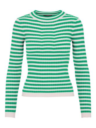 Pieces Pieces Grün Damen Pullover Pccrista Ls O-Neck Knit Noos Bc S