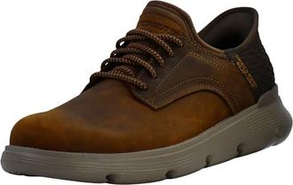 Skechers Garza Gervin Chaussures décontractées à enfiler pour homme, chocolat noir, 10.5 X-Wide