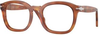 Persol unisex, Accessoires, Brun, Taille: 52 MM Square Optical Frame