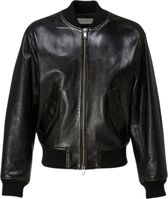 VSP Vsp, Homme, Vestes, Noir, Taille: L Blouson en cuir noir