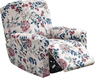 Generic Sesselhusse 4-teilig Für Relaxsessel Stuhlhussen Für Fernsehsessel, Relaxliege, Couch, Sessel Bezug Mit Tasche Waschbarer Möbelschutz Gegen Flecken, K