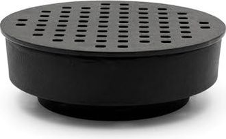 Bredemeijer Rundes gusseisernes St&ouml;vchen &Oslash; 15 cm - schwarzer gelochter Untersetzer Teew&auml;rmer f&uuml;r 1 Teelicht