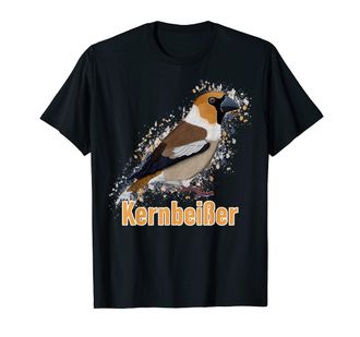 jz.birds Kernbei&szlig;er Vogel Singvogel Vogelfreund Vogelbeobachter T-Shirt