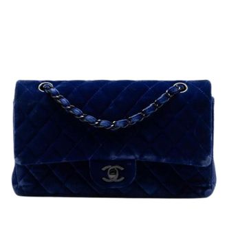 Chanel Sac bandouli&egrave;re vintage Chanel Pre-owned &agrave; double rabat - Femme - Pre-owned - Bleu - Taille: ONE Size