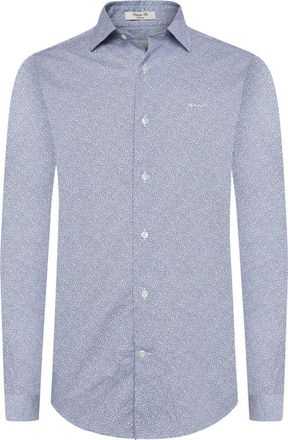 GANT Baumwollhemd mit Kleinmuster und Kentkragen, Regular in