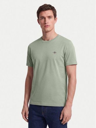 GANT T-Shirt Shield 2003184 Hellgr&uuml;n Regular Fit