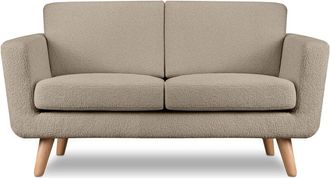 Konsimo Schlafsofa mit Armlehnen tagio, Braun, Stoff, Scandinavian, 153x80x84 cm - Konsimo