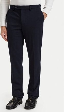 Tommy Hilfiger Stoffhose Punto Milano MW0MW44869 Dunkelblau Straight Fit