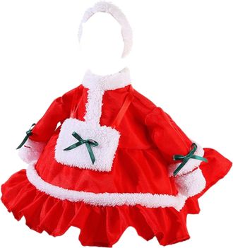 Generic Gans Veranda mit festlichem Outfit und Hut für die Weihnachtsfeier (Red, 30X60cm)