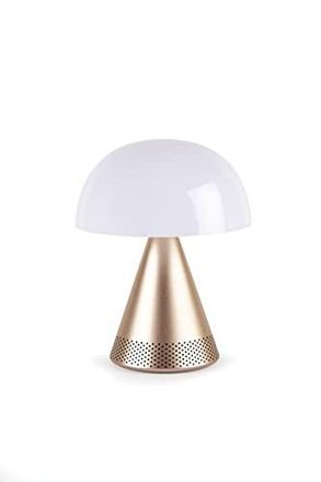 Lexon Mina LED-Lampe, tragbar, gro&szlig;, Kaltwei&szlig; oder warm 17 cm hoch, Soft Gold