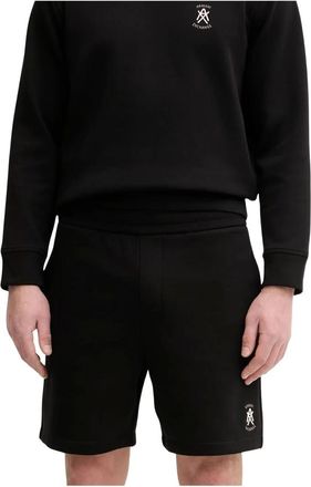 A|X Armani Exchange Bermuda en coton avec logo lat&eacute;ral - Homme - Shorts - Noir - Taille: S